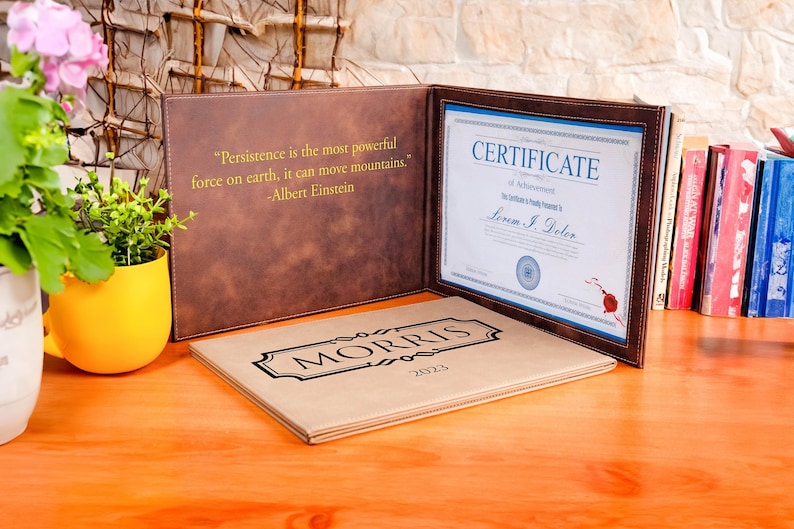 Personalized Diploma Holder, Diploma Cover, Graduation Gift, License ...