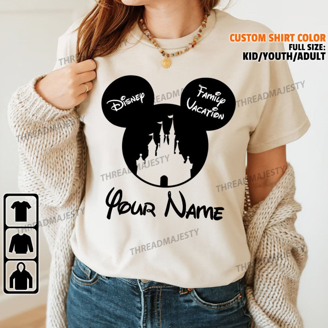 Custom Disney Family Vacation Logo, Disneyland Shirt for Family ...