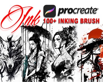 100 Inking Brush for Procreate, Tattoo Inking Brushes, Digital Painting, Sketching - Etsy