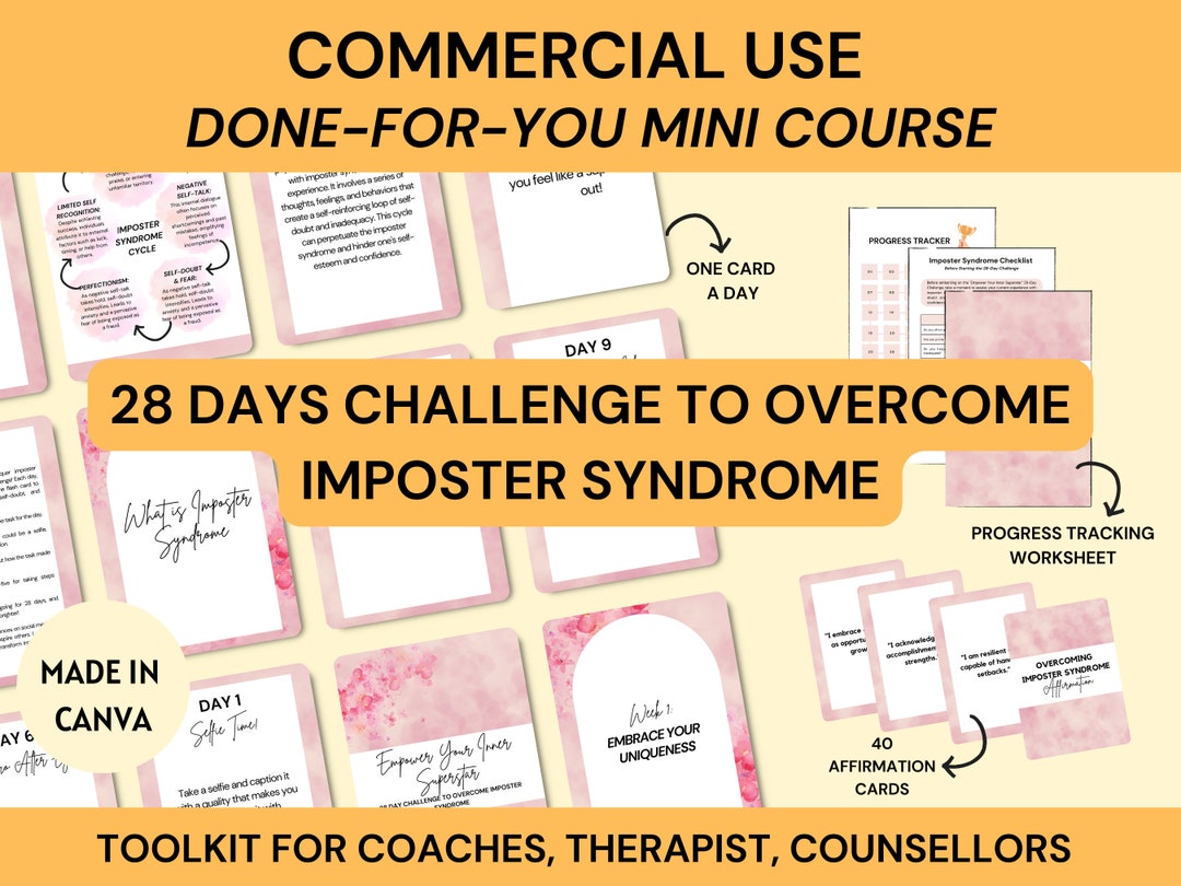 Imposter Syndrome Coping Skill Card for Coaches,therapist,counsellors ...