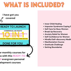 Done for You Personal Development & Mental Health Course Bundle|plr ...