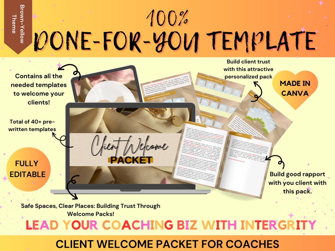 Client Welcome Pack Template|client Onboarding Template|client Welcome ...