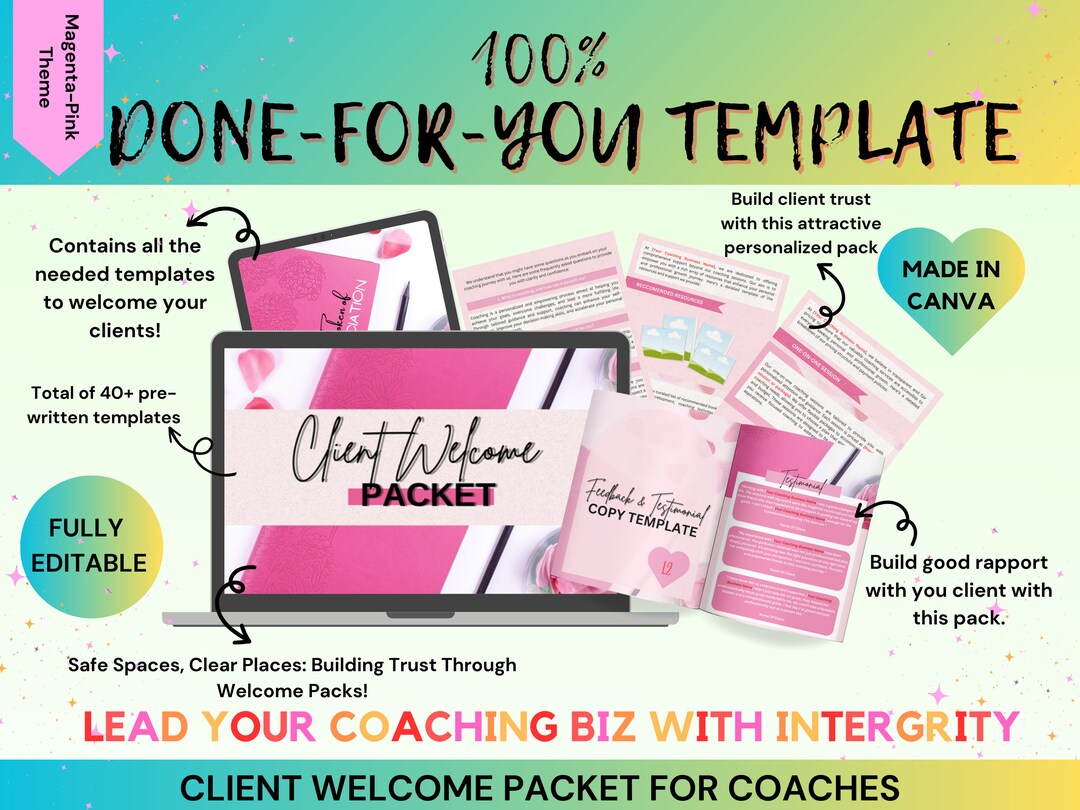 Client Welcome Packet Template|client Onboarding Template|client ...