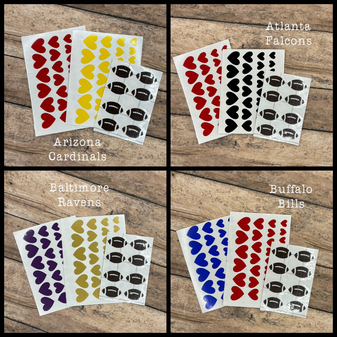 NFL Nail Decals Football Nail Decals Football Nails Football Decals ...