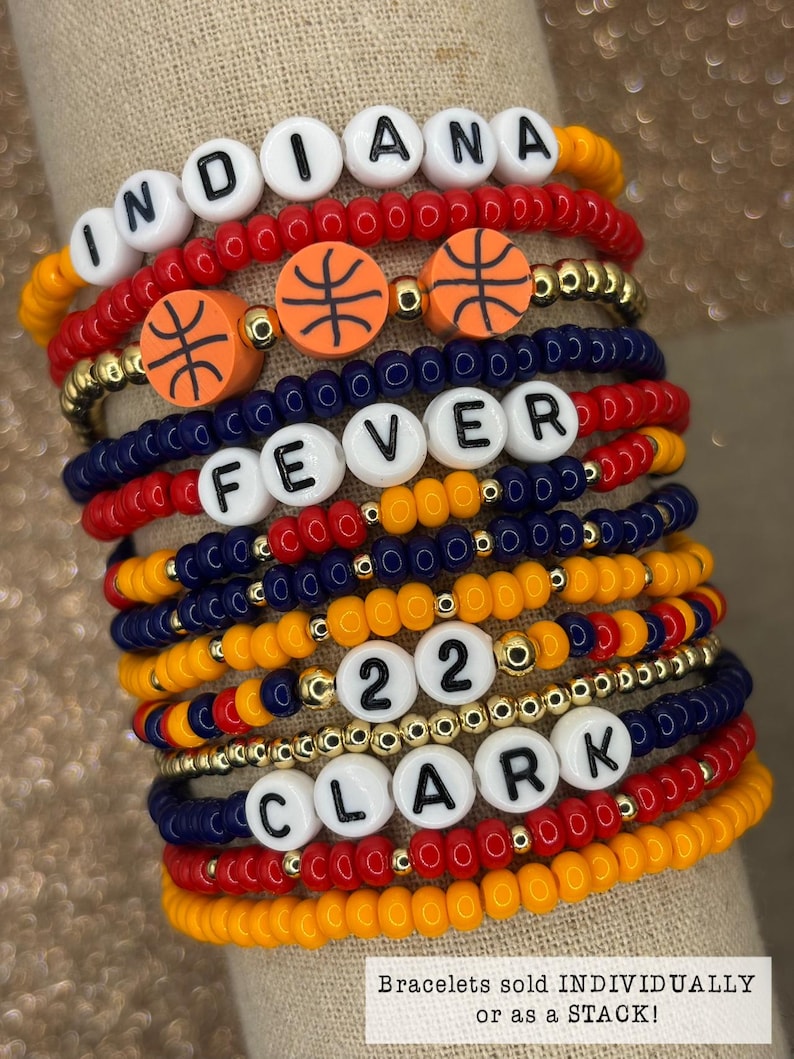 Indiana Fever Jewelry | Caitlin Clark | Indiana Fever Bracelet | Women ...