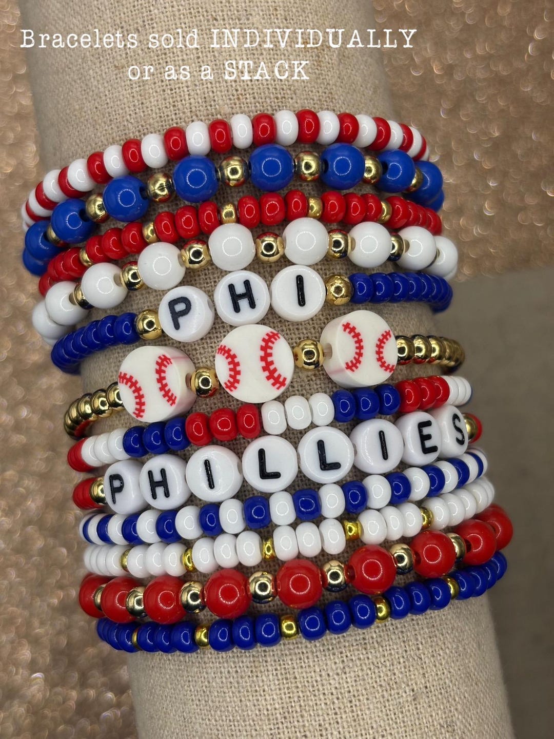 Philadelphia Phillies Inspired Bracelets | Phillies Baseball Bracelets ...