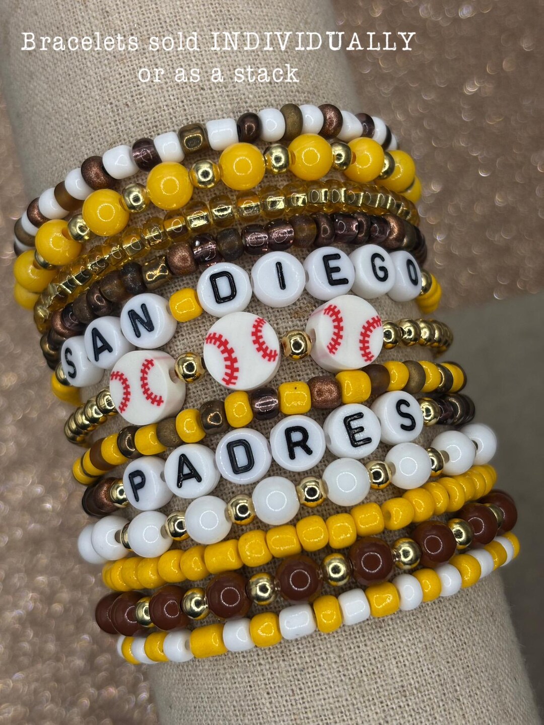 San Diego Padres Inspired Bracelets | Baseball Bracelets | San Diego ...