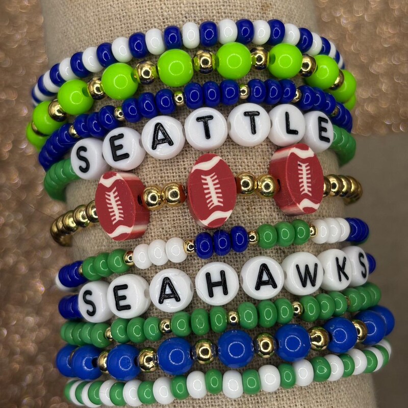 Seahawks Bracelet - Etsy