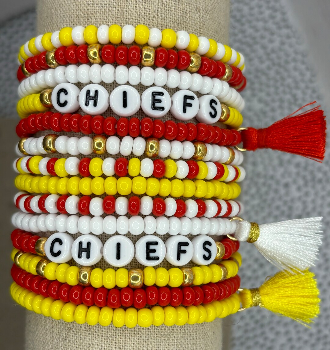 Kansas City Bracelets CHIEFS Bracelets NFL Sports Bracelets Gameday ...
