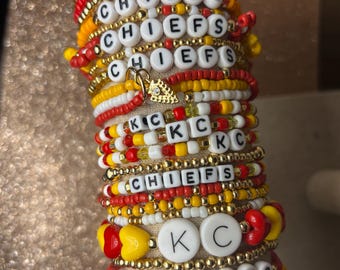 KC Chiefs Bracelets | KC Chiefs Jewelry | Kansas City Chiefs | Super ...