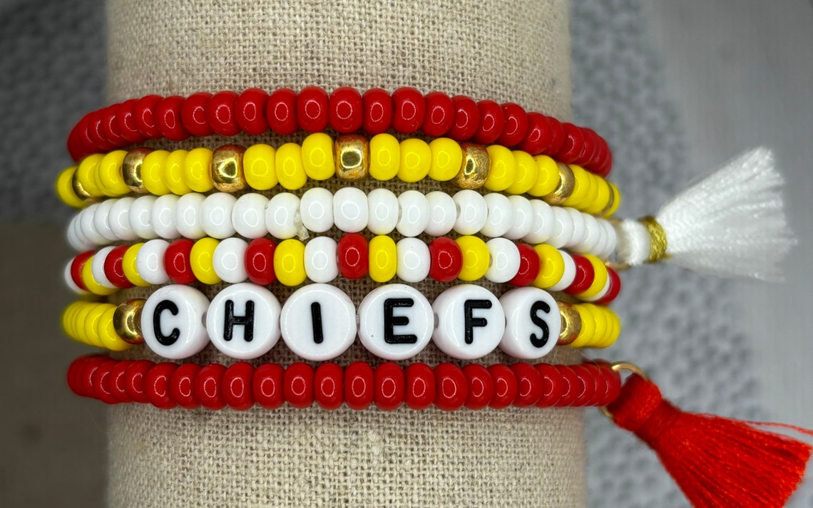 Kansas City Bracelets CHIEFS Bracelets NFL Sports Bracelets Gameday ...