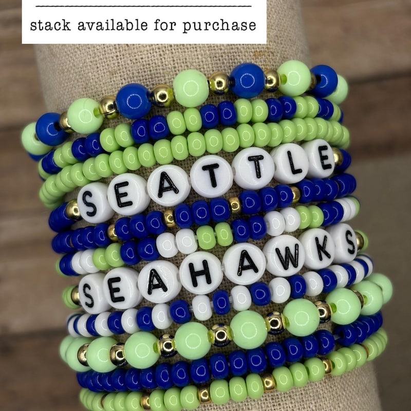 Seahawks Bracelet - Etsy