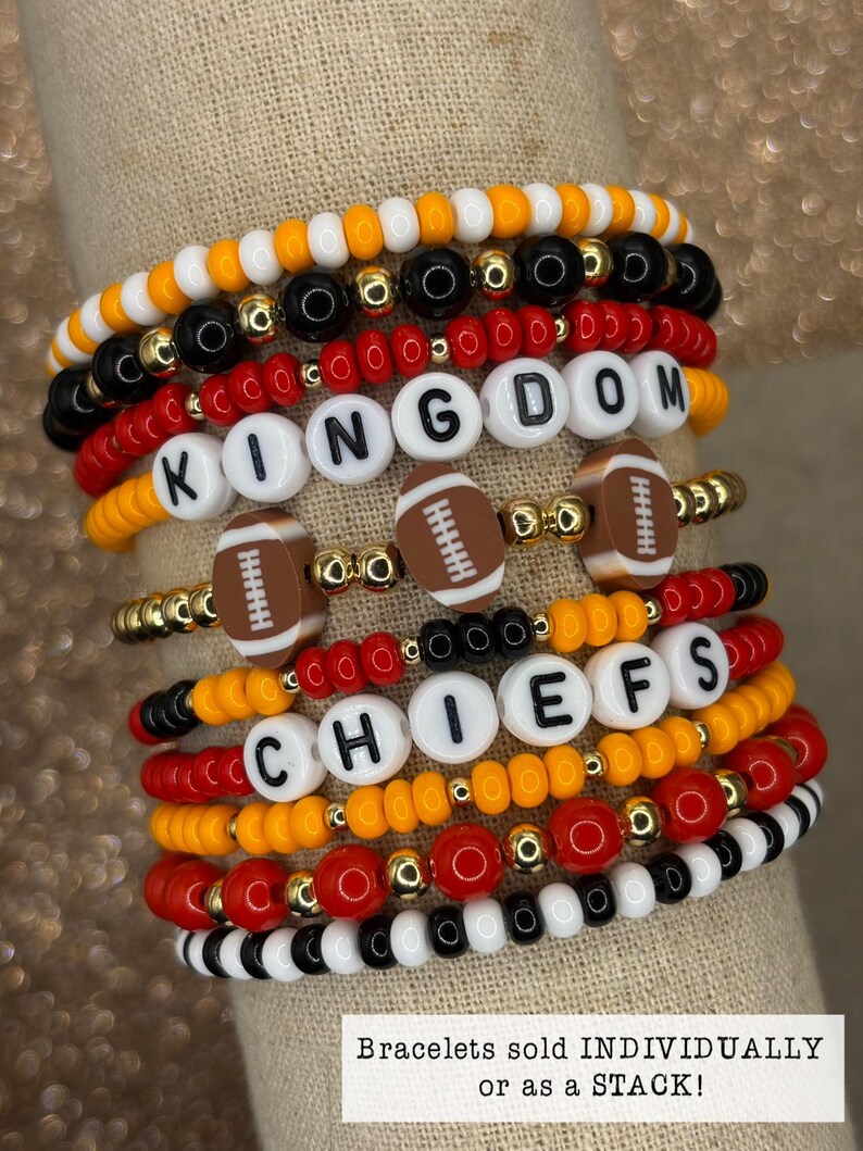 Kansas City Chiefs Bracelets | Chiefs Bracelets | Sports Gifts | Chiefs ...