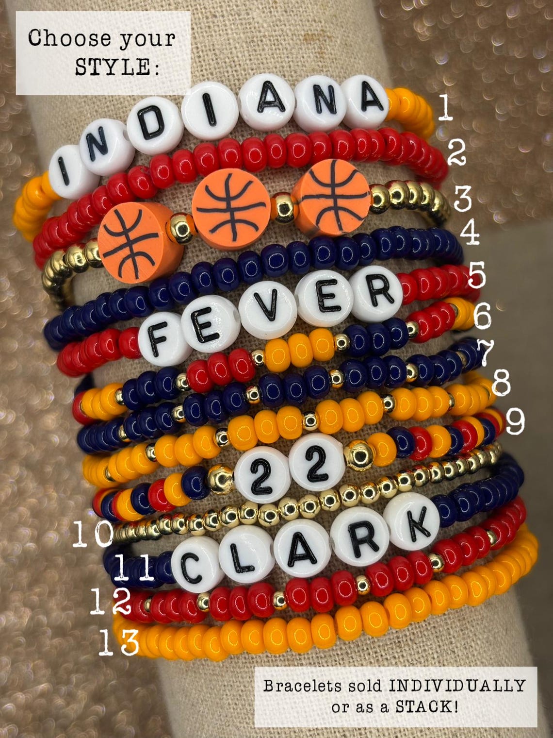 Indiana Fever Jewelry | Caitlin Clark | Indiana Fever Bracelet | Women ...