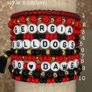 Georgia Bulldogs Inspired Bracelets | Georgia University Bracelets ...