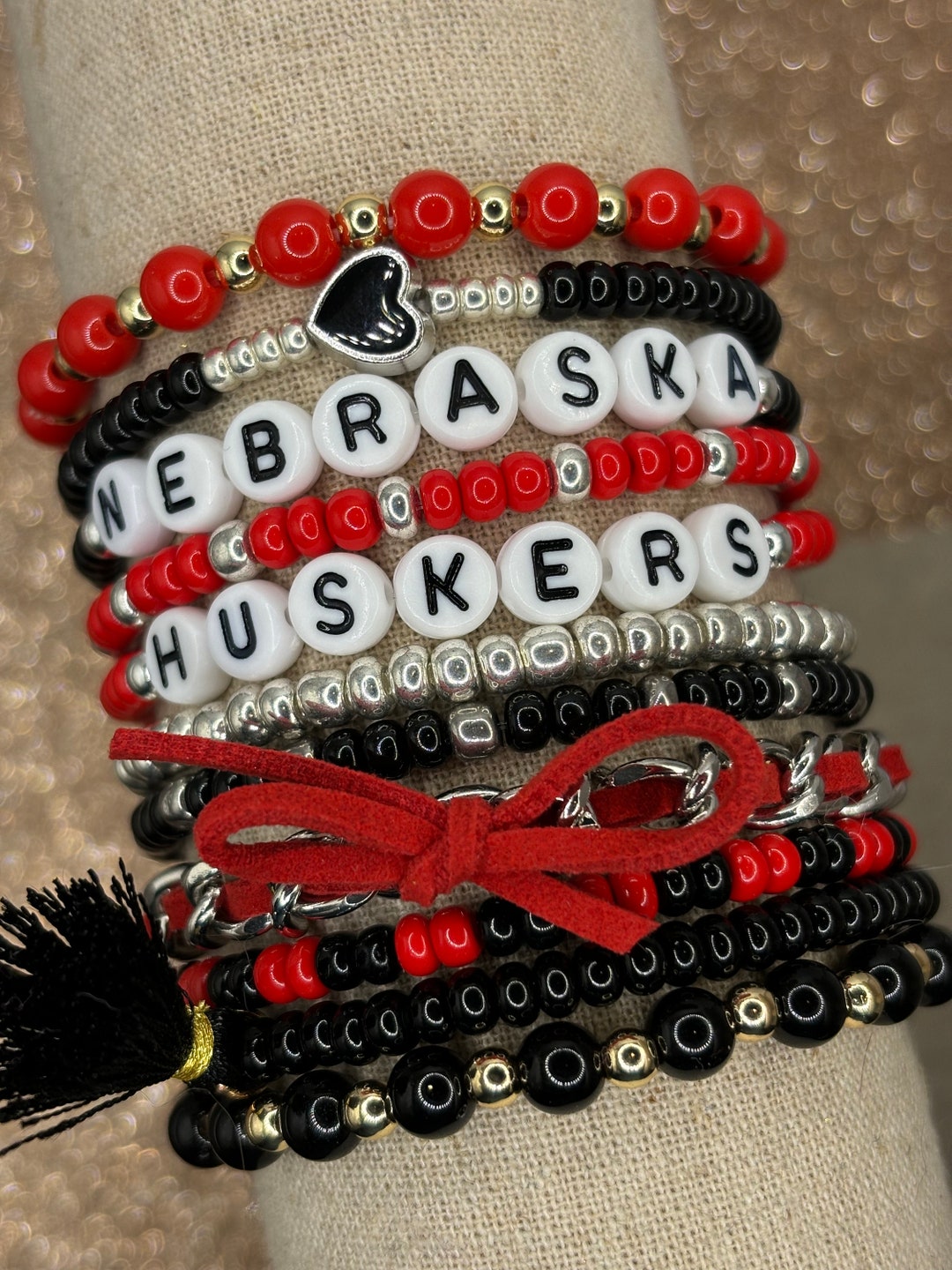 Nebraska Huskers Bracelets Nebraska University Bracelet Huskers ...