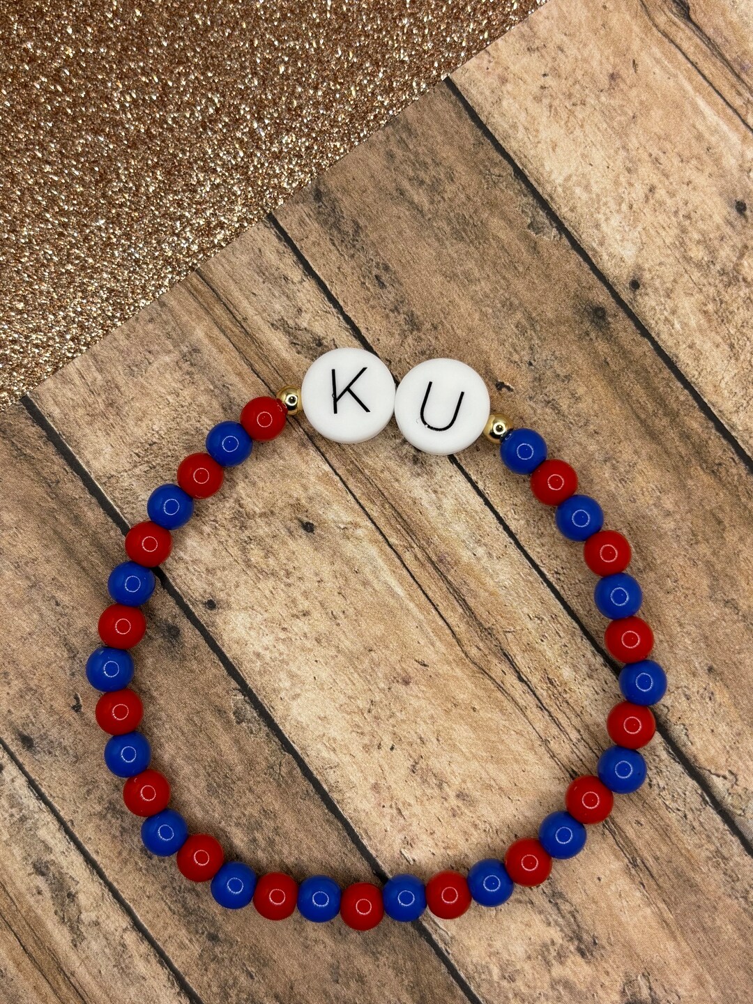 Kansas Jayhawks Inspired Bracelet | KU Jayhawks Bracelet | Kansas ...