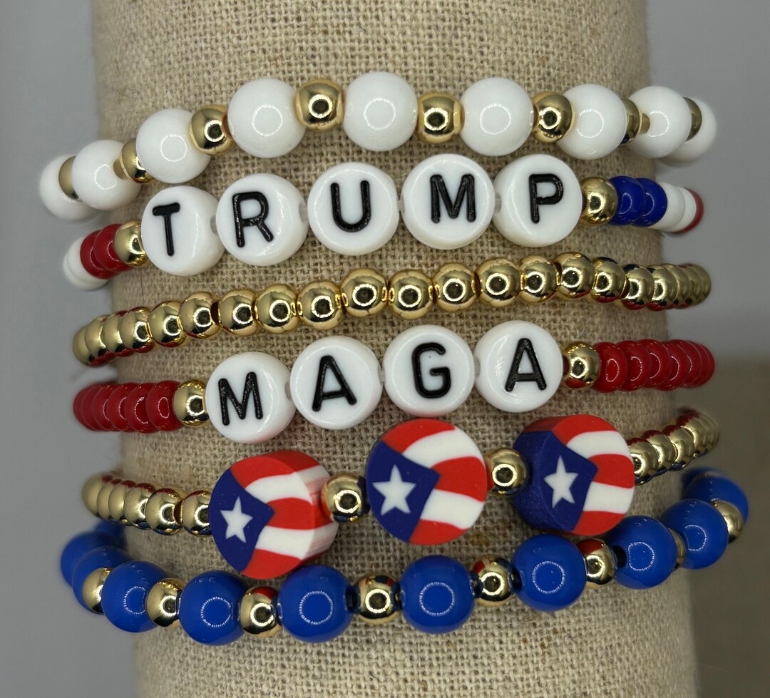 Trump Bracelets | Trump Jewelry | Trump 2024 | MAGA | MAGA Trump | MAGA ...
