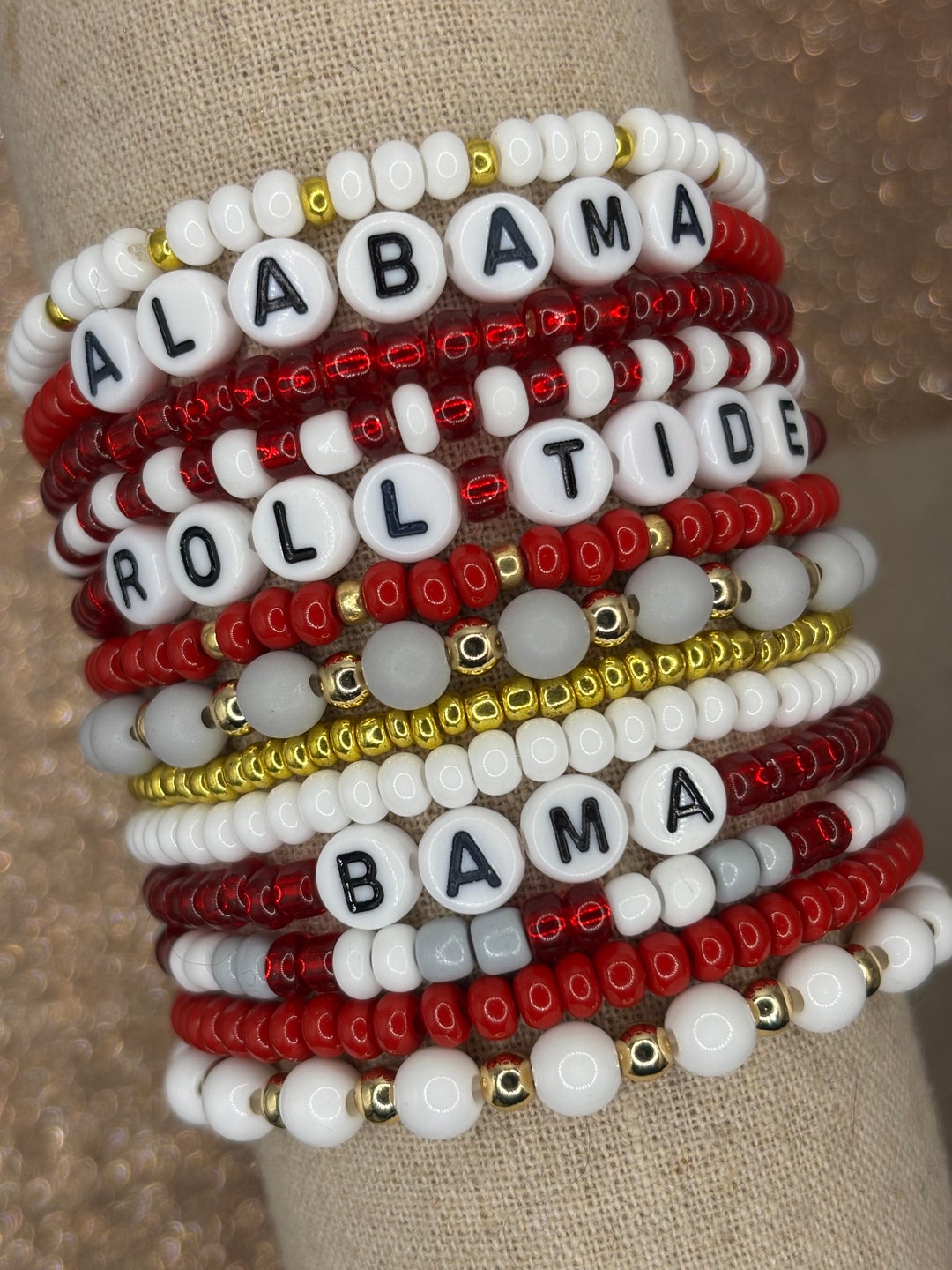Alabama Roll Tide Inspired Bracelets | Alabama University Bracelet ...