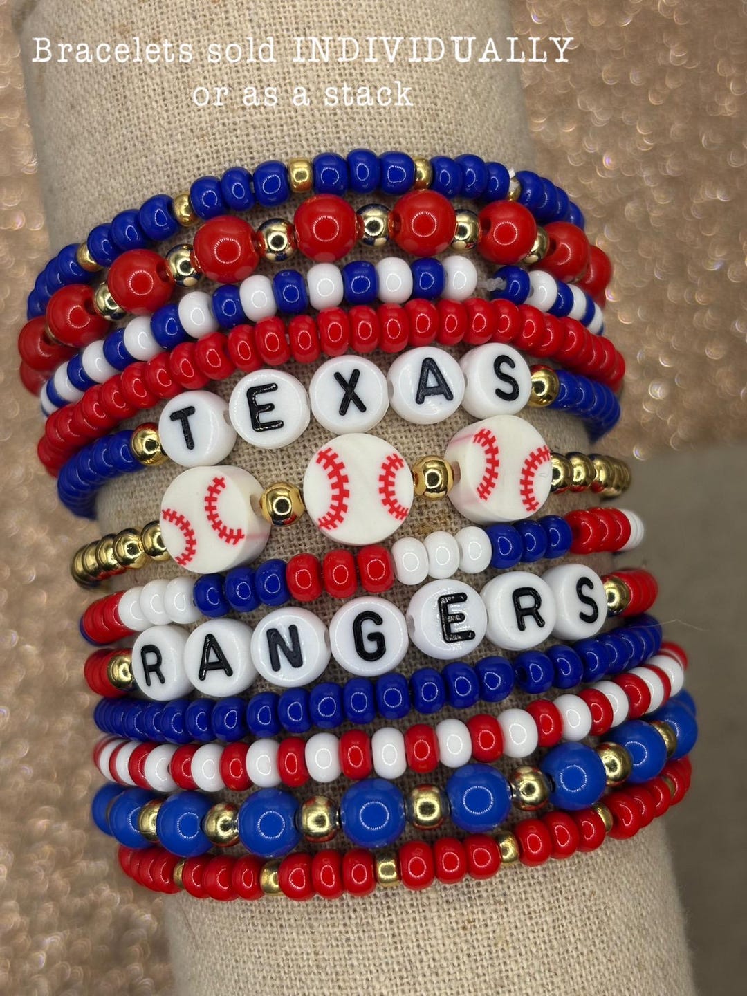 Texas Rangers Inspired Bracelets | Baseball Bracelets | Texas Rangers ...
