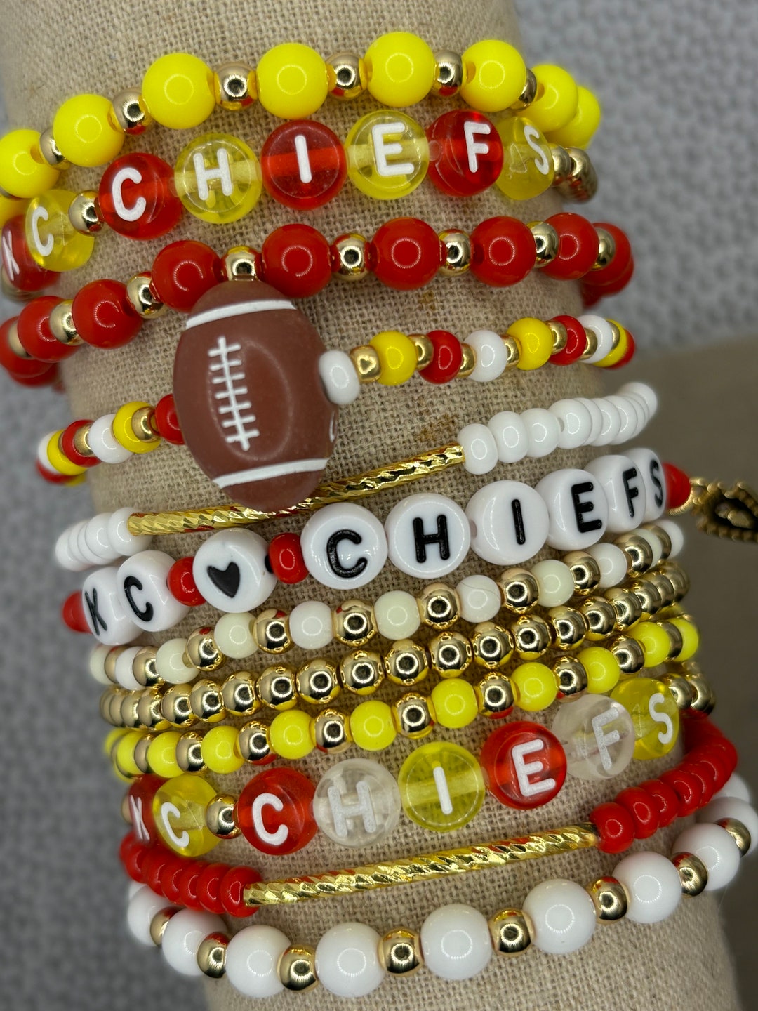 KC Chiefs Bracelets Chiefs Bracelets Kansas City Chiefs Bracelets ...