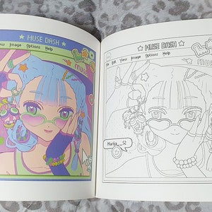 Lovely Girl Coloring Book by VIVINOS - Etsy