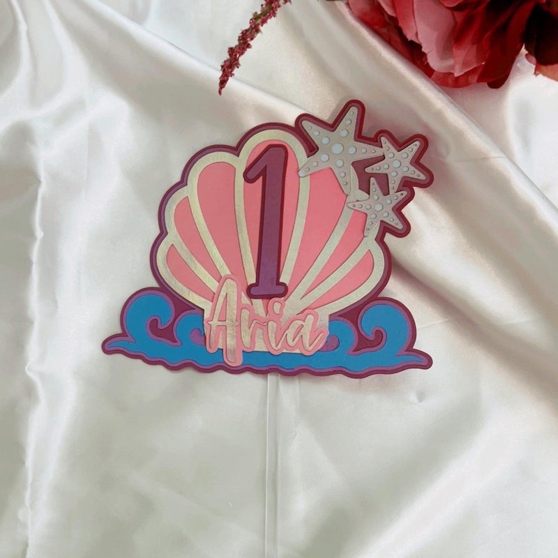 Seashell Cake Topper - Etsy