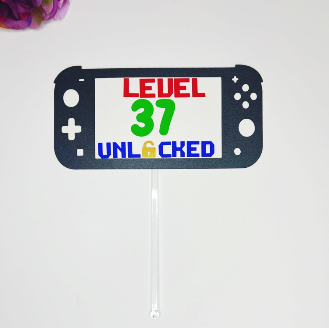 Nintendo Cake Topper/ Birthday Cake Topper/custom Cake Topper - Etsy