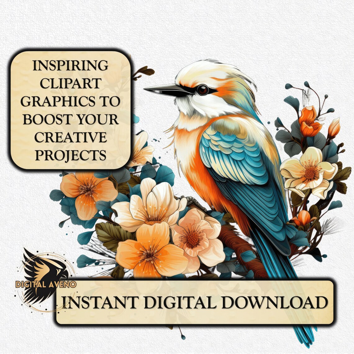 Bird Clipart Collection 60 PNG Images, Spring Birds Clipart, Birds ...