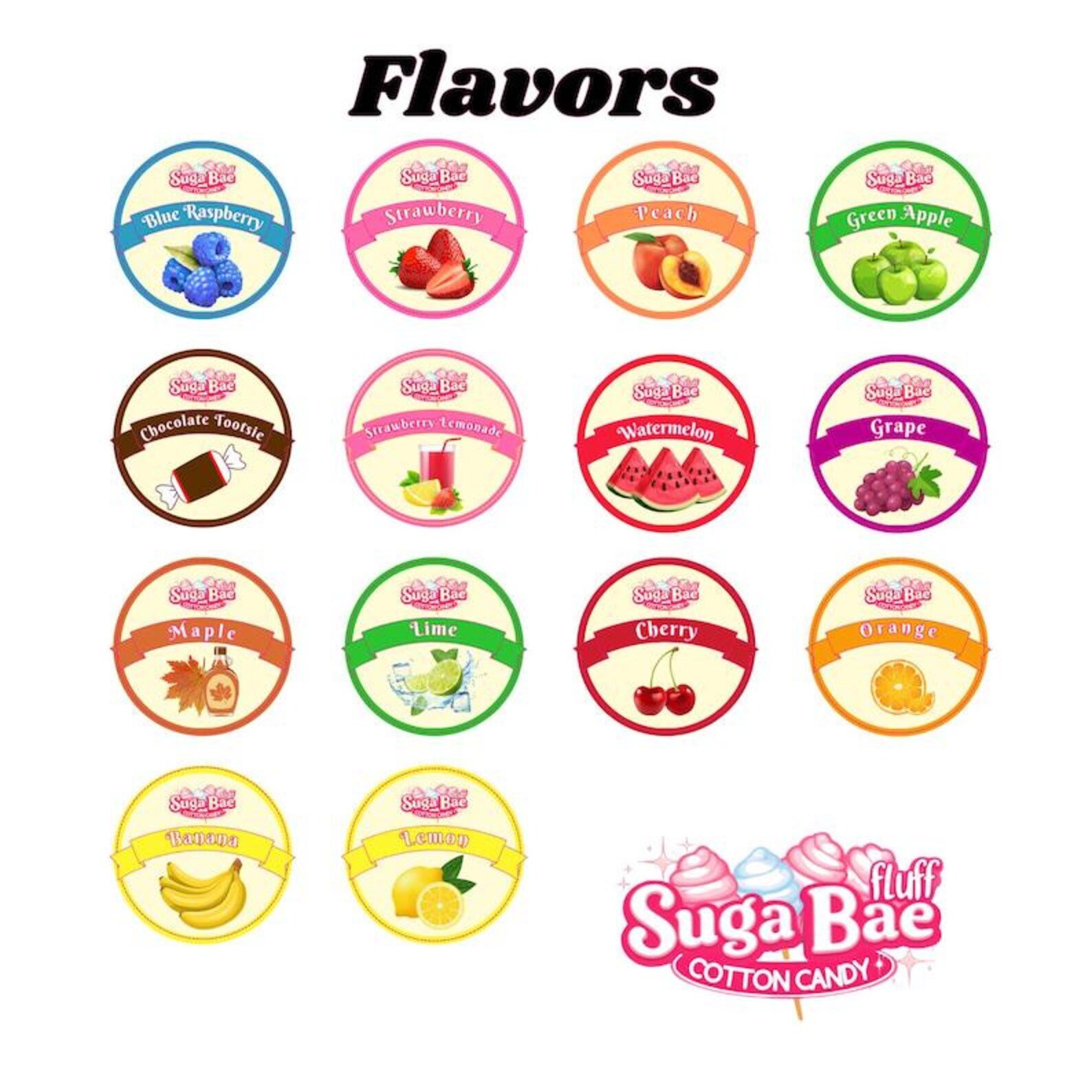 18 Mini Assorted Cotton Candy. Cotton Candy Party Favors. Custom Cotton ...