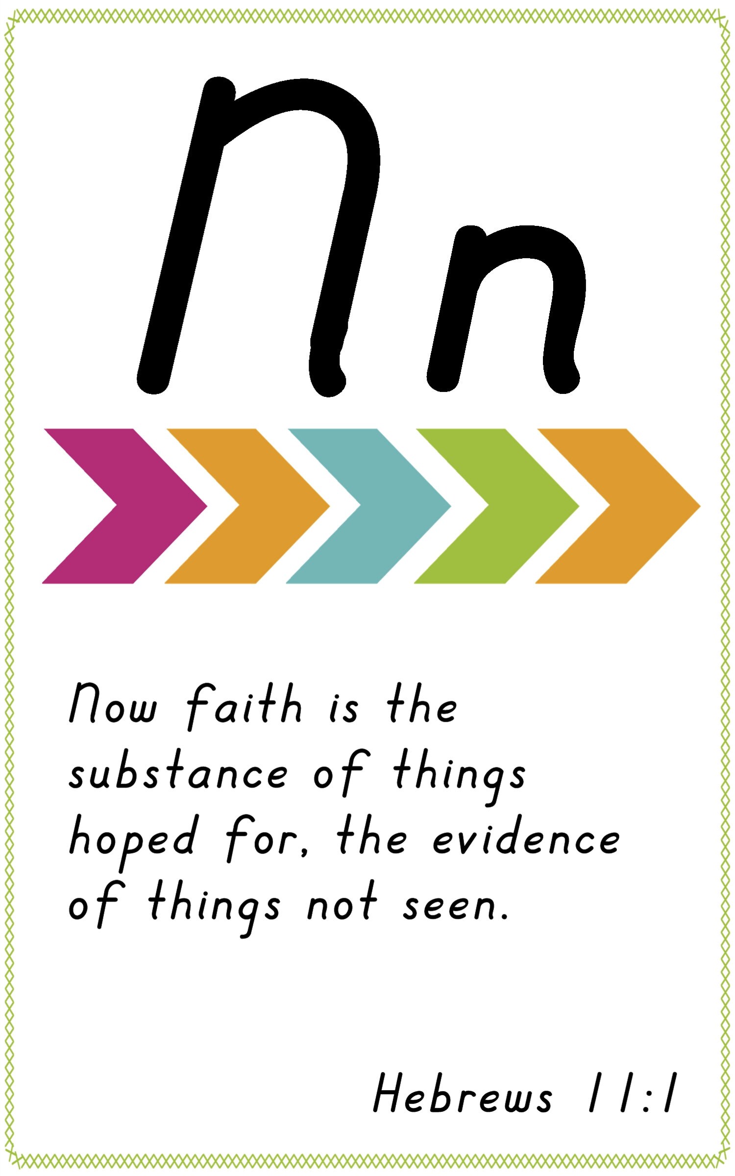 Kids Printable ABC Bible Memory Verse Cards, King James Version (KJV ...