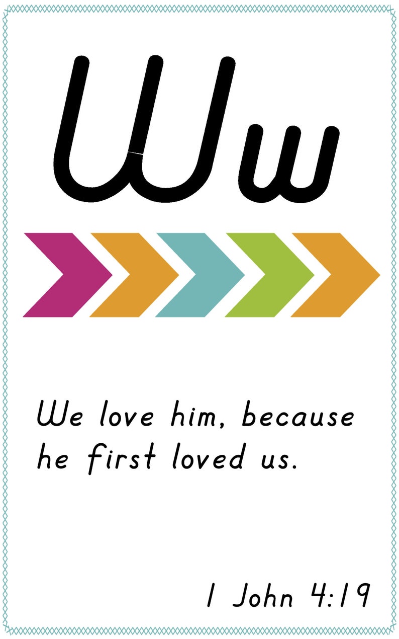 Kids Printable ABC Bible Memory Verse Cards, King James Version (KJV ...