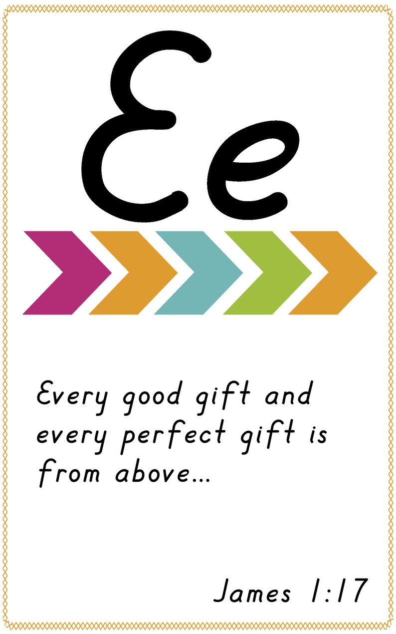 Kids Printable ABC Bible Memory Verse Cards, King James Version (KJV ...