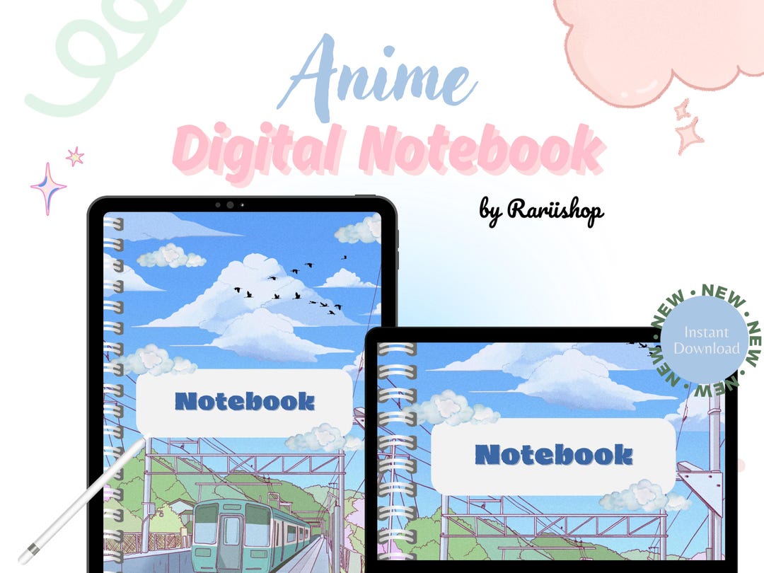 Instant Download Digital PDF Anime-themed Journal, Goodnotes Notebook ...
