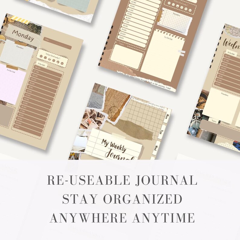 Weekly Hyperlinked Digital Journal, Instant Download PDF Journal ...