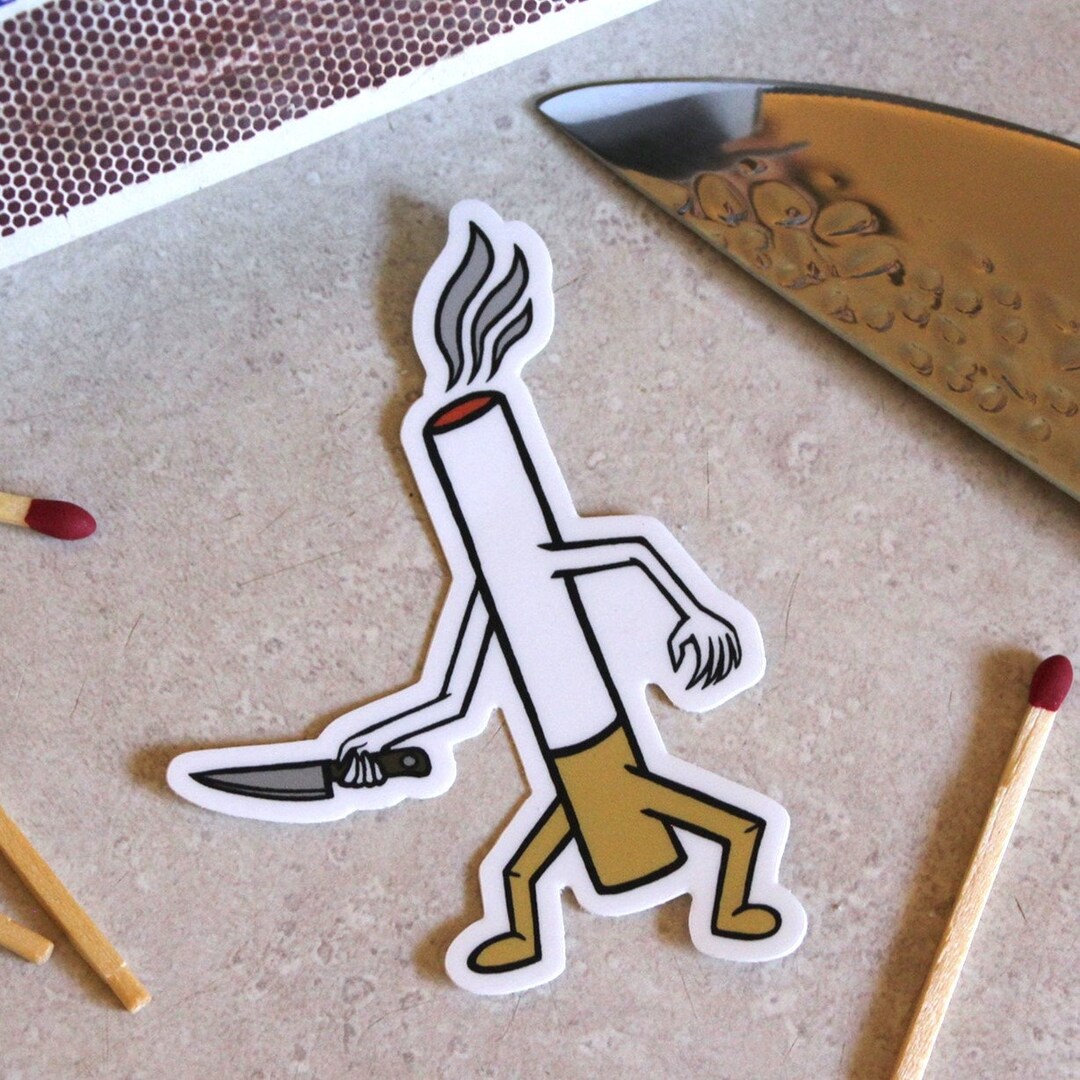 Smoking Kills Sticker - Water Resistant Sticker - Laptop Sticker ...