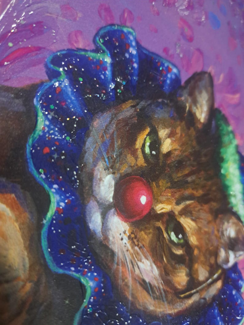 Clown Kitty Print! - Etsy