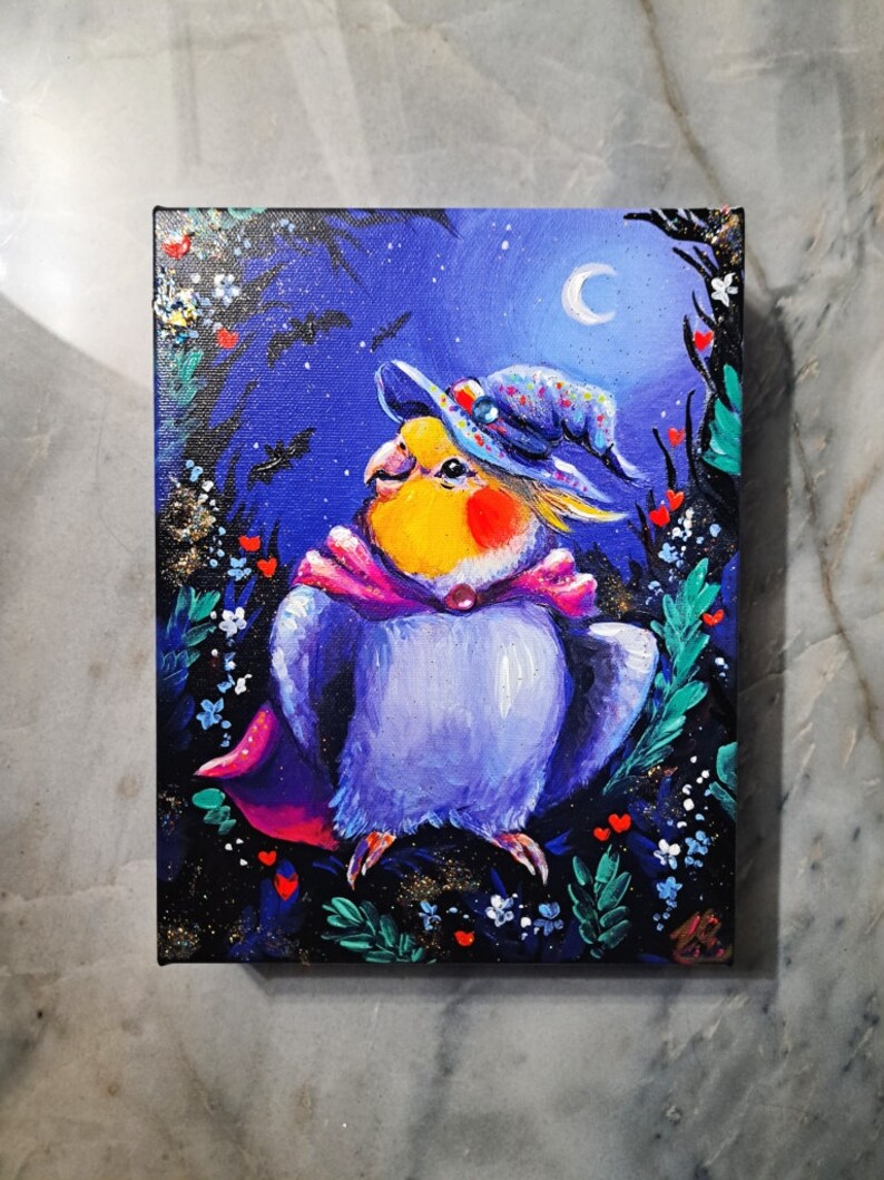 Witchy Cockatiel Print!! - Etsy