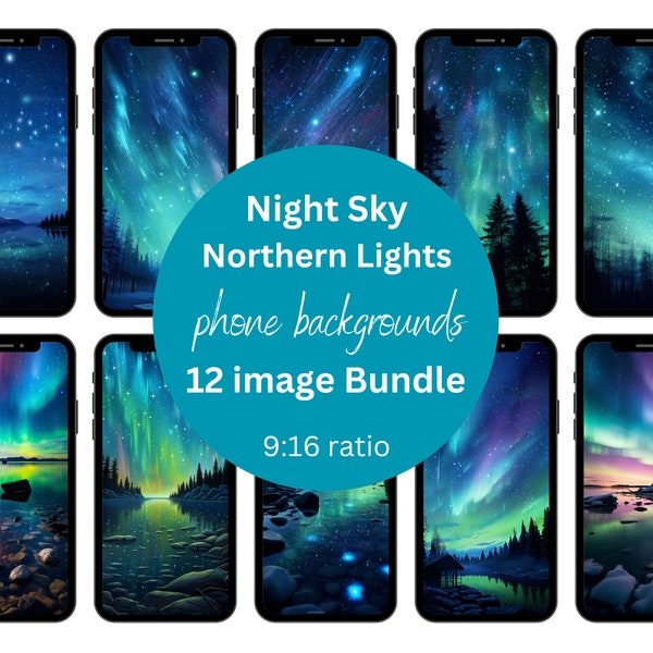 Northern Lights Phone Wallpaper - Etsy