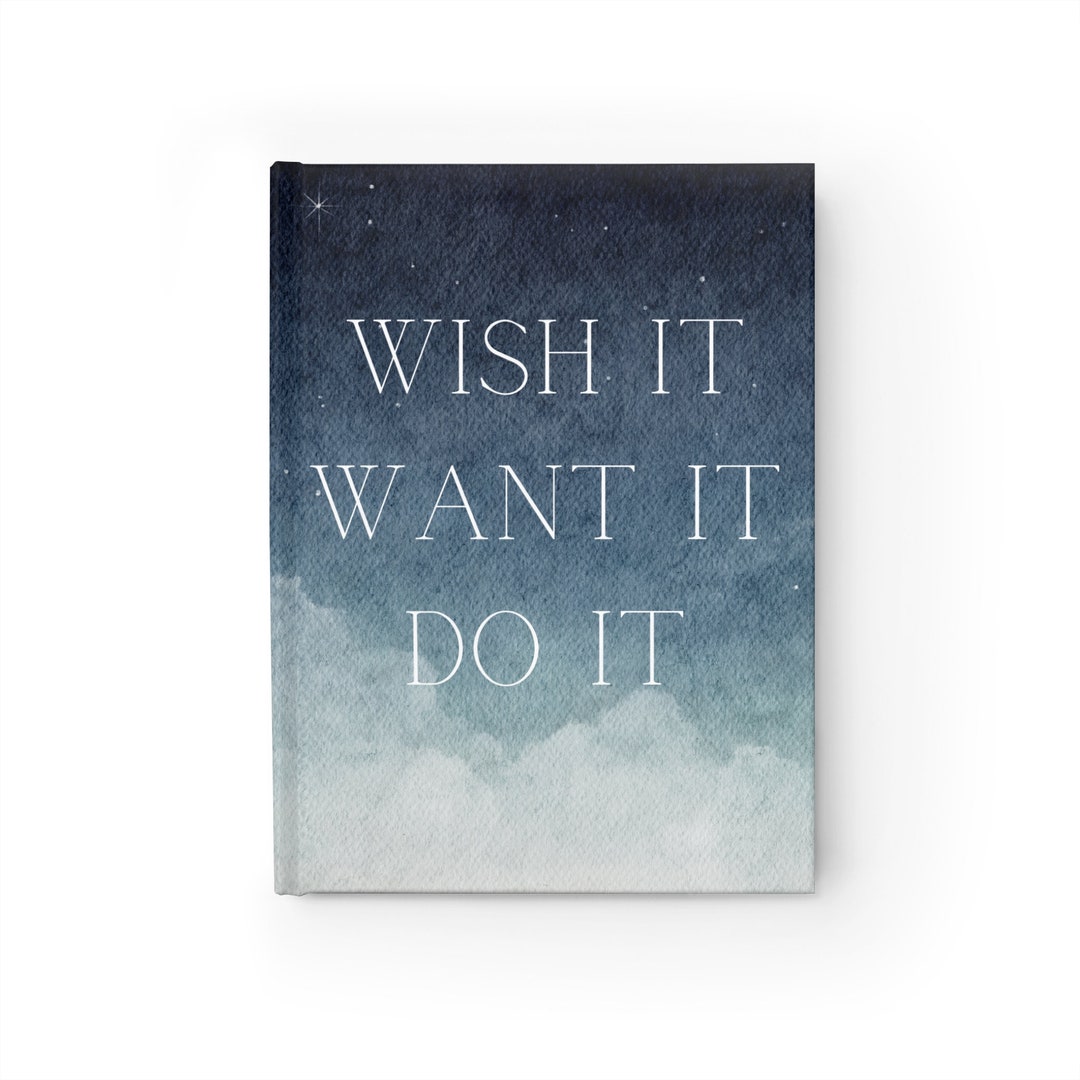 Wish It Want It Do It Journal - Blank - Etsy