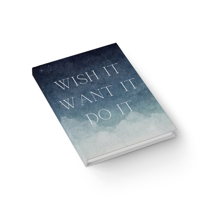 Wish It Want It Do It Journal - Blank - Etsy