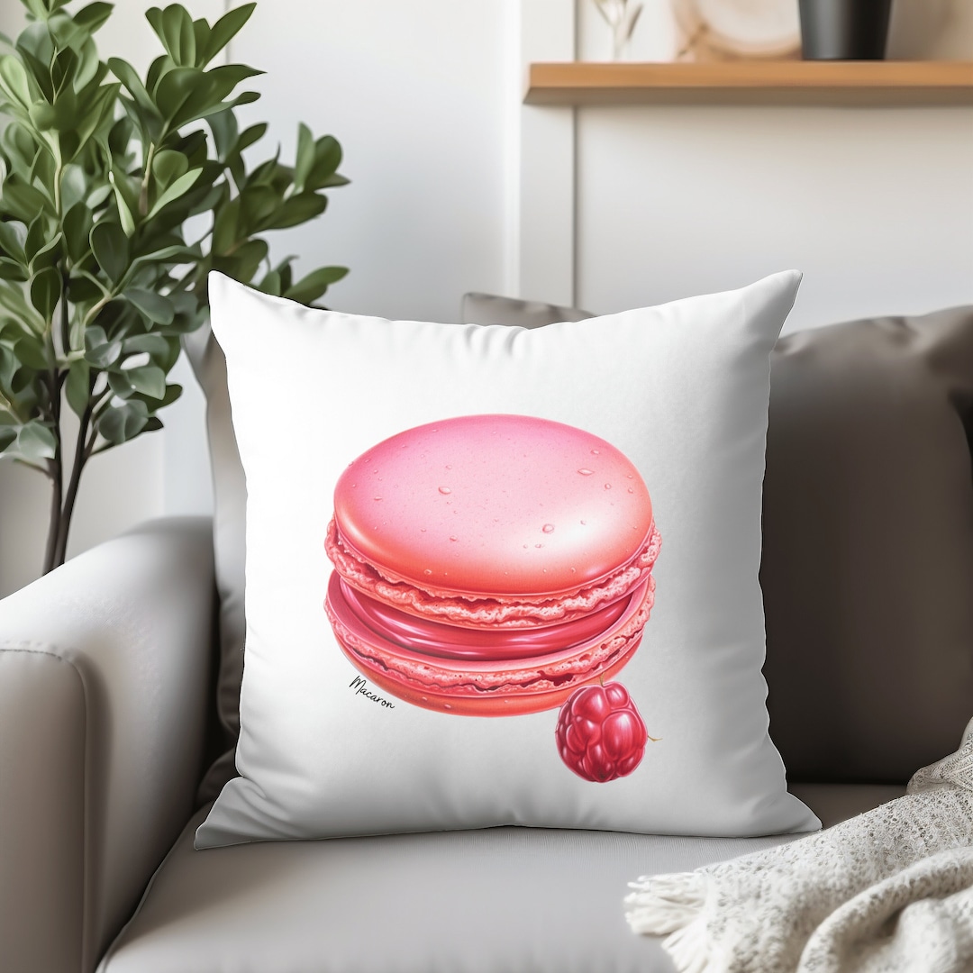 Macaron Pillow, Whimsical Design, Designer Square Cushion, Birthday ...