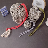 Chainmail Dice Bag Tutorial - Beginner Metal Drawstring Pouch Craft ...