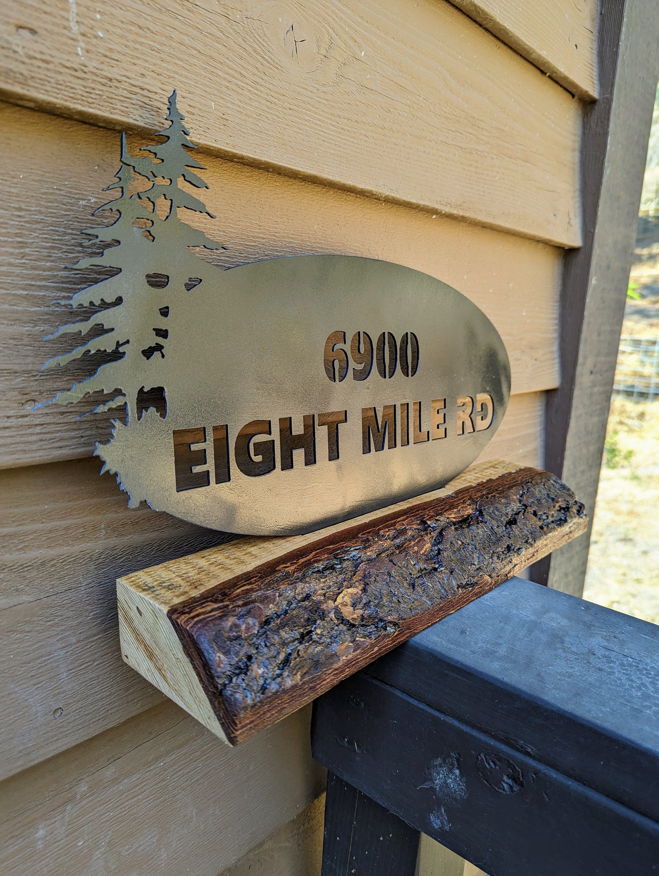 16 Inch Douglas Fir Live Edge Wood Stand for Metal Sign stand Only - Etsy