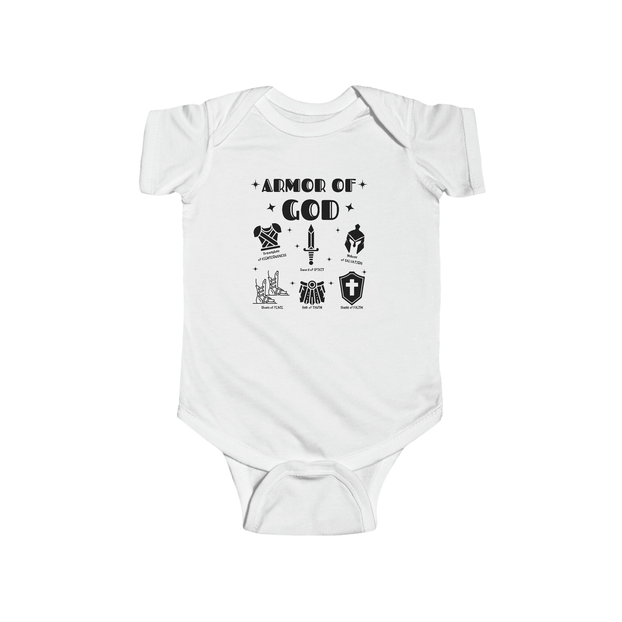 Armor of God Onesie, Ephesians 6 Onesie, Baby Armor of God, Christian ...