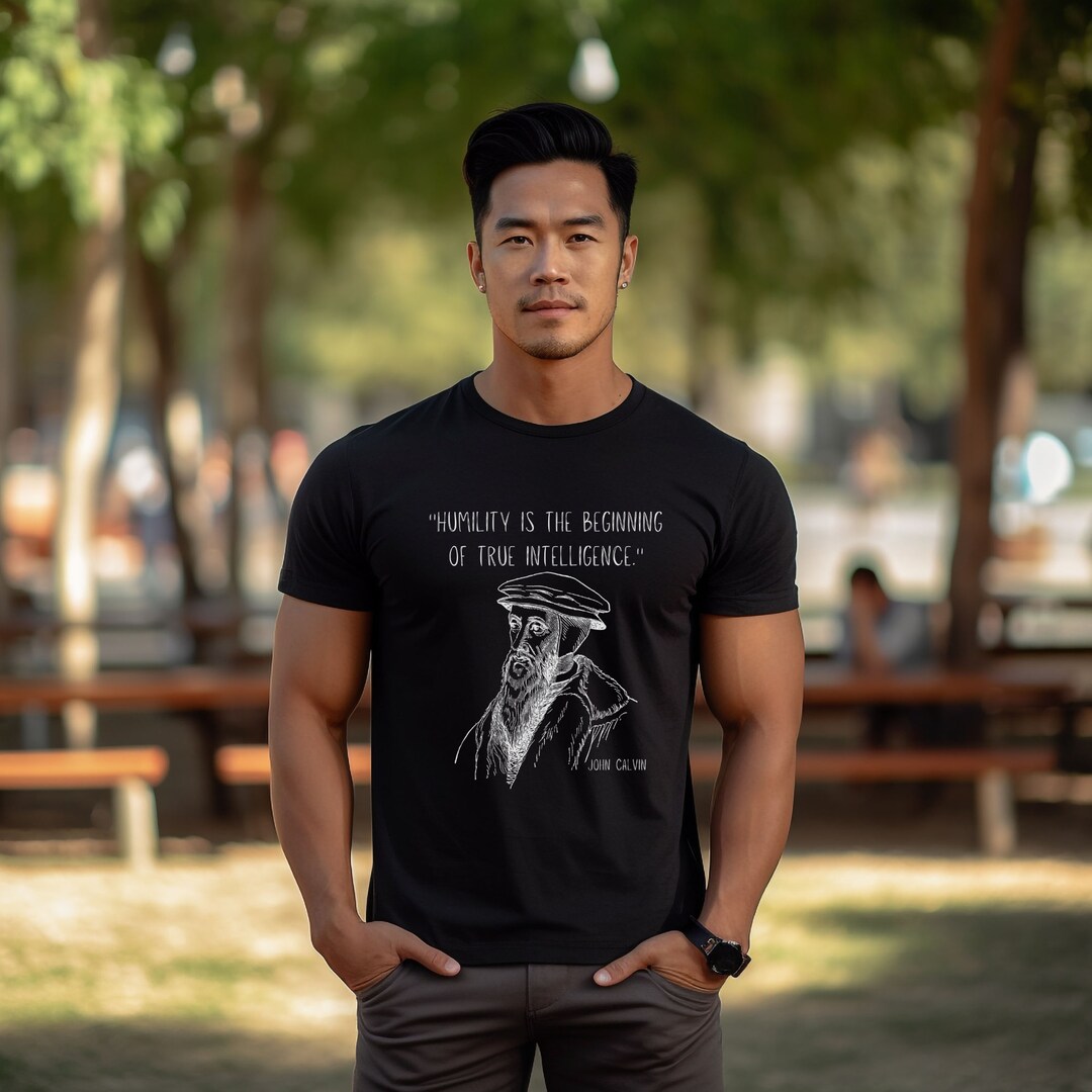 John Calvin T-shirt: Reformation Theology, Christian Tee - Etsy