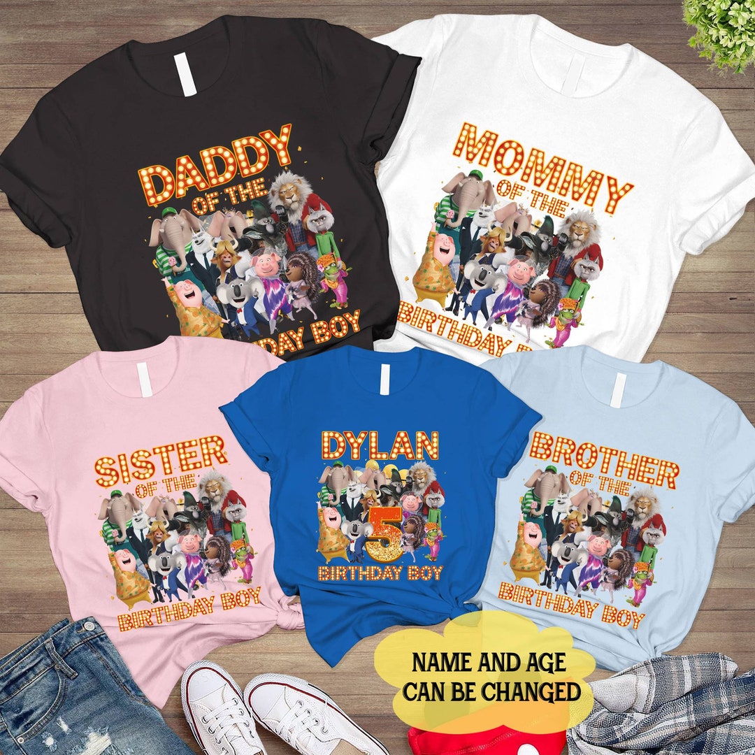 Personalized Sing 2 Birthday Shirt Birthday Boy/girl Shirt, Sing Pig ...