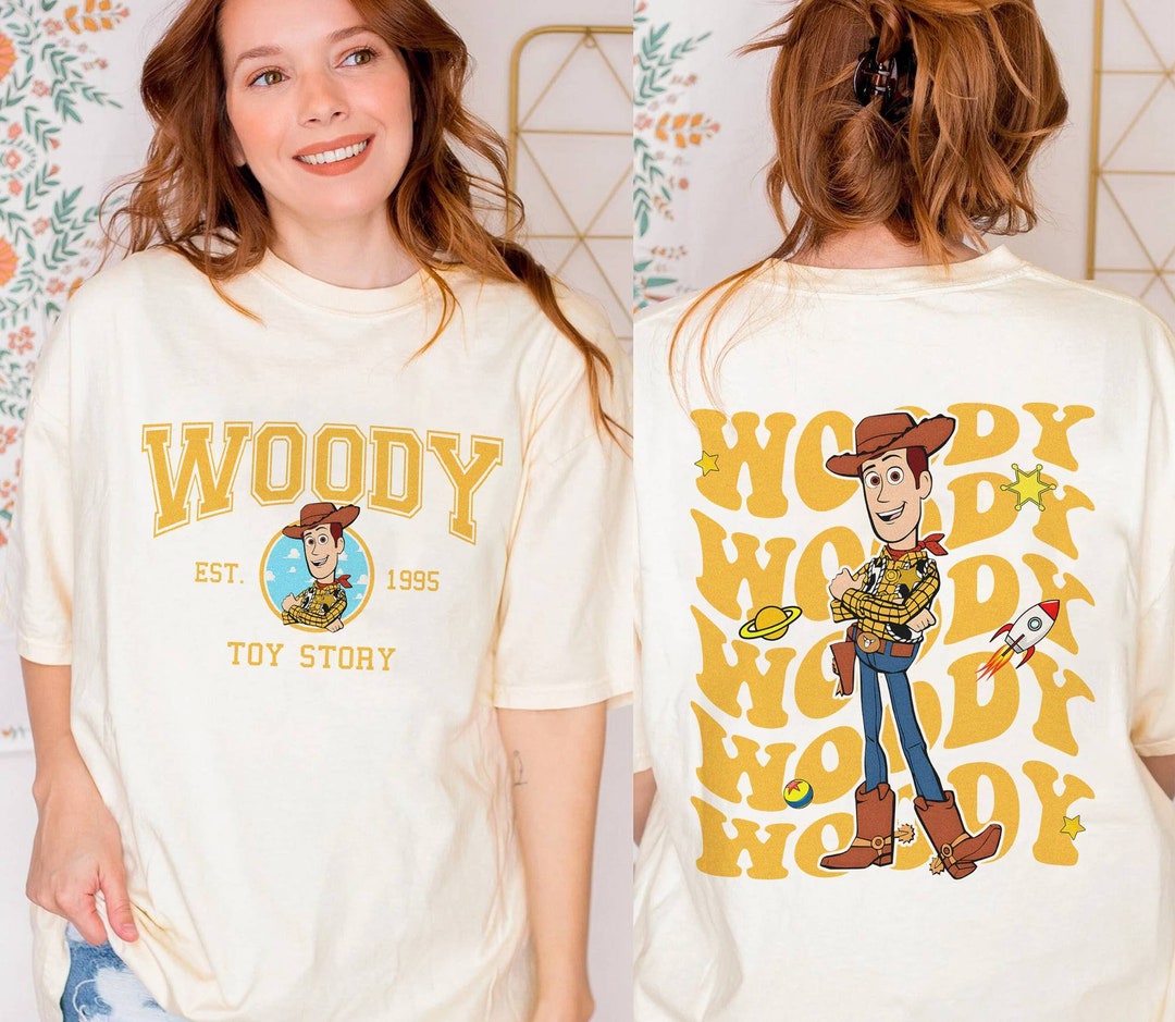 Toy Story Pixar Characters Groups 2 Sided Shirt Toy Story Woody Shirt ...