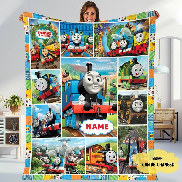 Thomas the Train Throw Blanket - Etsy