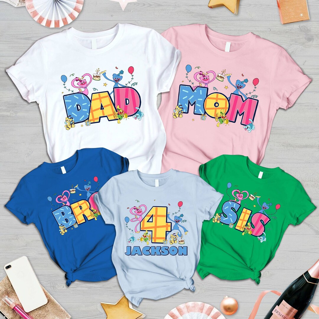 Poppy Playtime Shirt Huggy Wuggy Shirt Kissy Missy Shirt Mommy Long ...